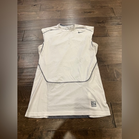 Nike | Shirts | Nike Pro Combat Mens Compression White Dri Fit ...